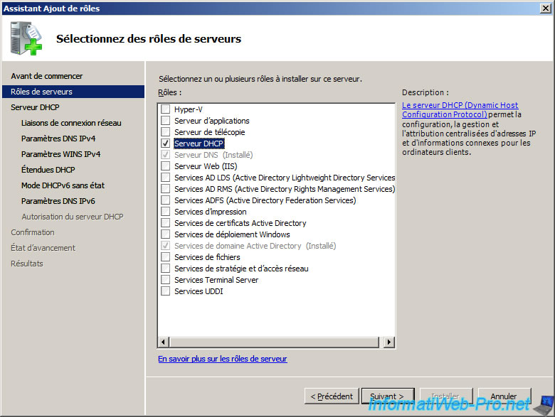 Create a DHCP server on Windows Server 2008 - Windows Server - Tutorials - InformatiWeb Pro